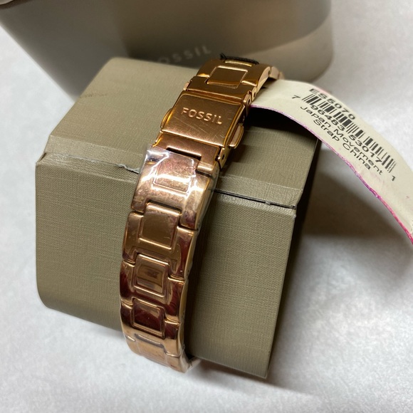 Fossil | Accessories | Fossil Gabby Crystal Accents Rose Gold Tone ...